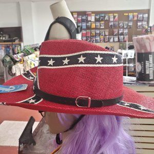 Fashion Headwear | Accessories | Rebel Battle Flag Cowboy Hat | Poshmark